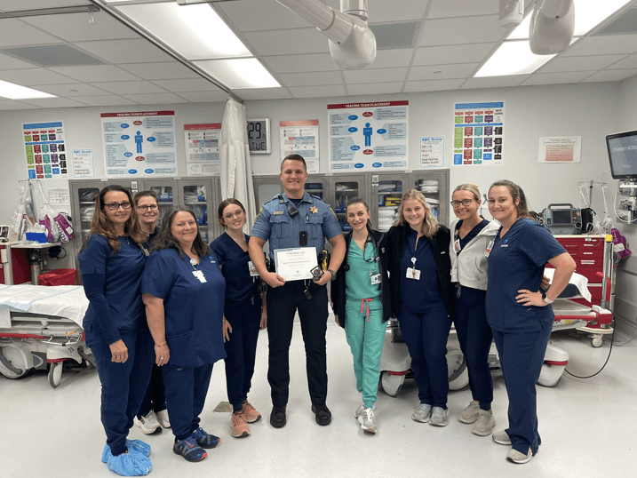 Lake Charles Memorial Golden Hour Award awarded to CPSO Deputy Keehnen