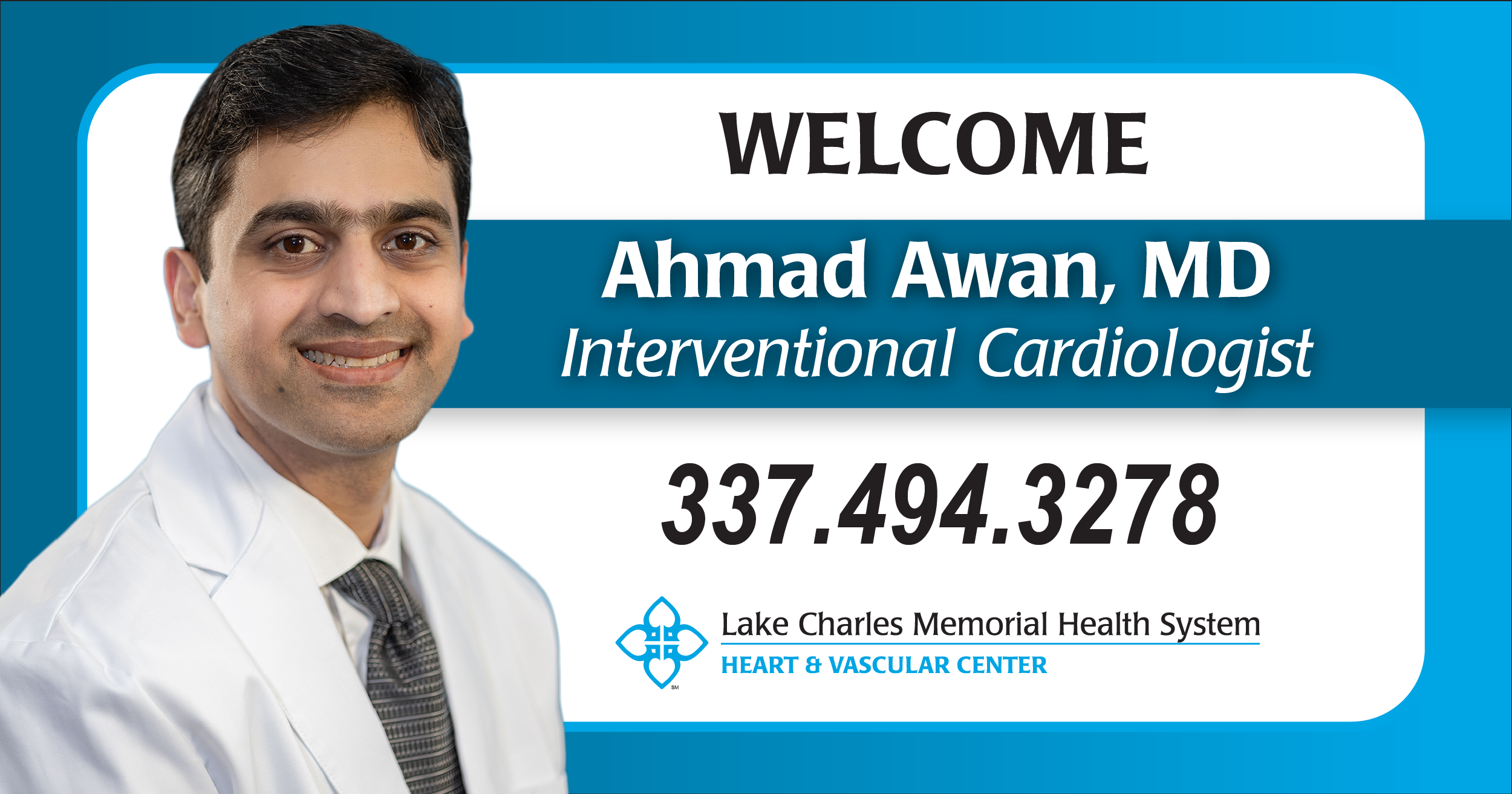 Ahmad Awan, MD Joins Lake Charles Memorial Health System